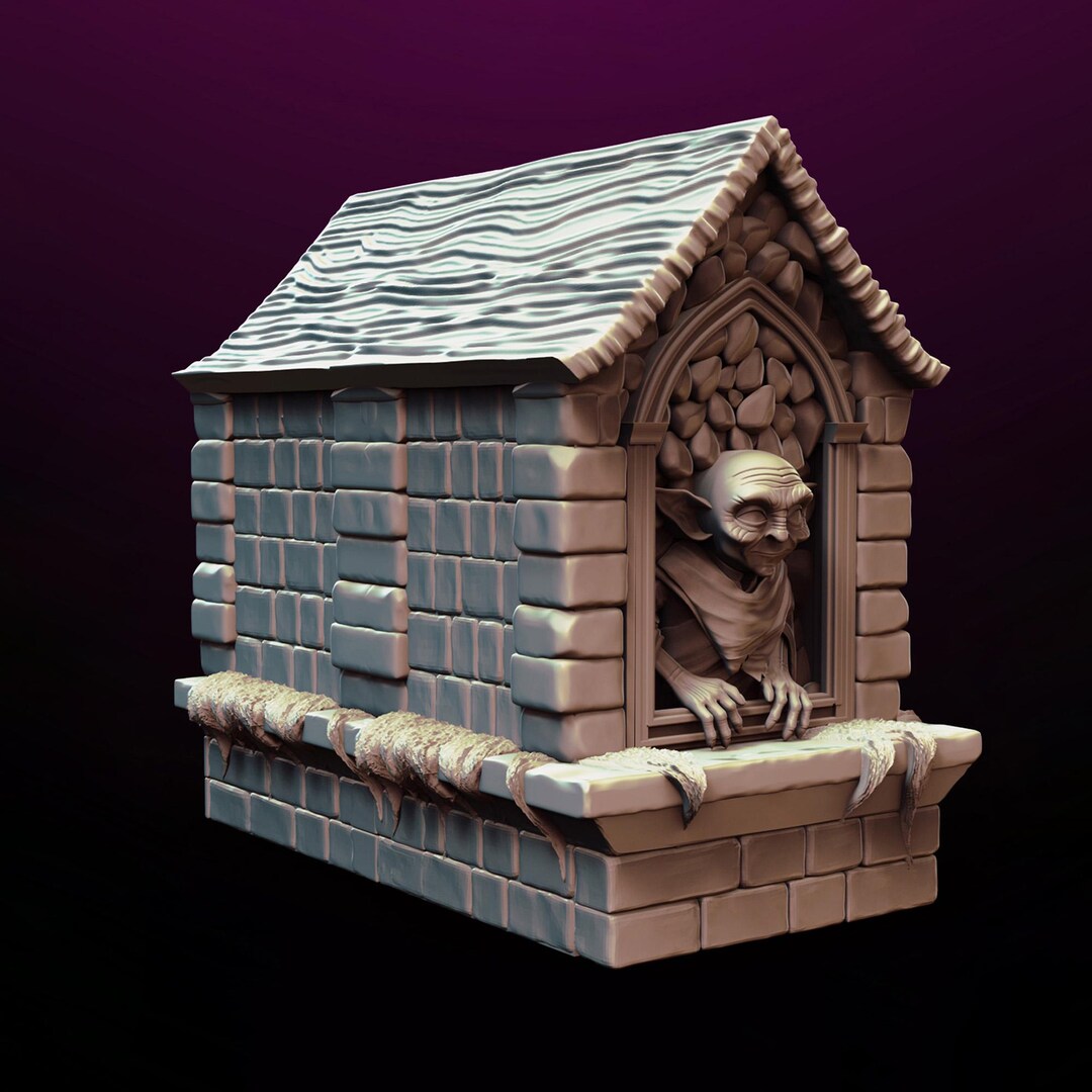 Wizard Goblin Book Nook: Fantasy 3D Printable STL File - Etsy