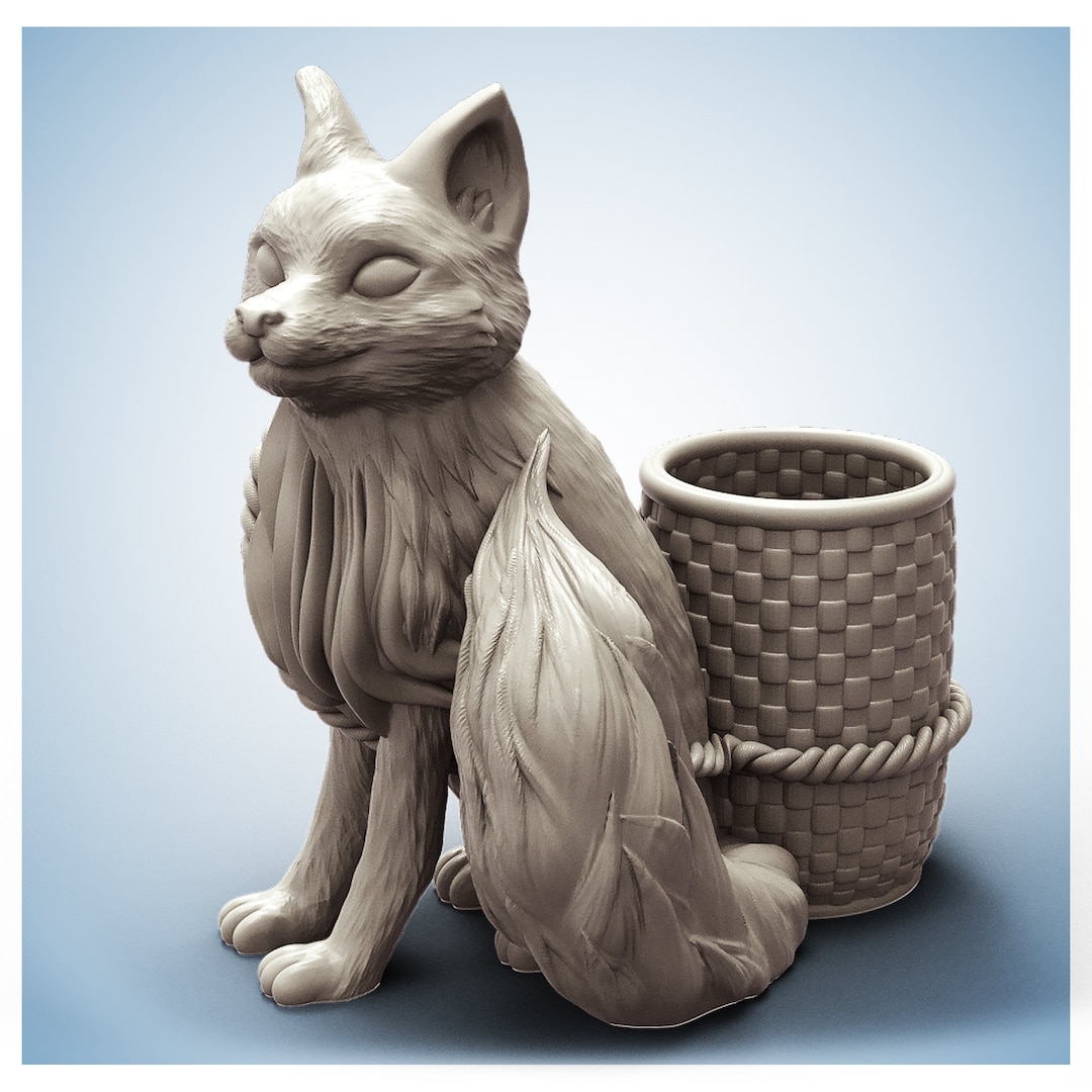 Fox Animal Planter - STL Format 3D Printable Ready File - Etsy