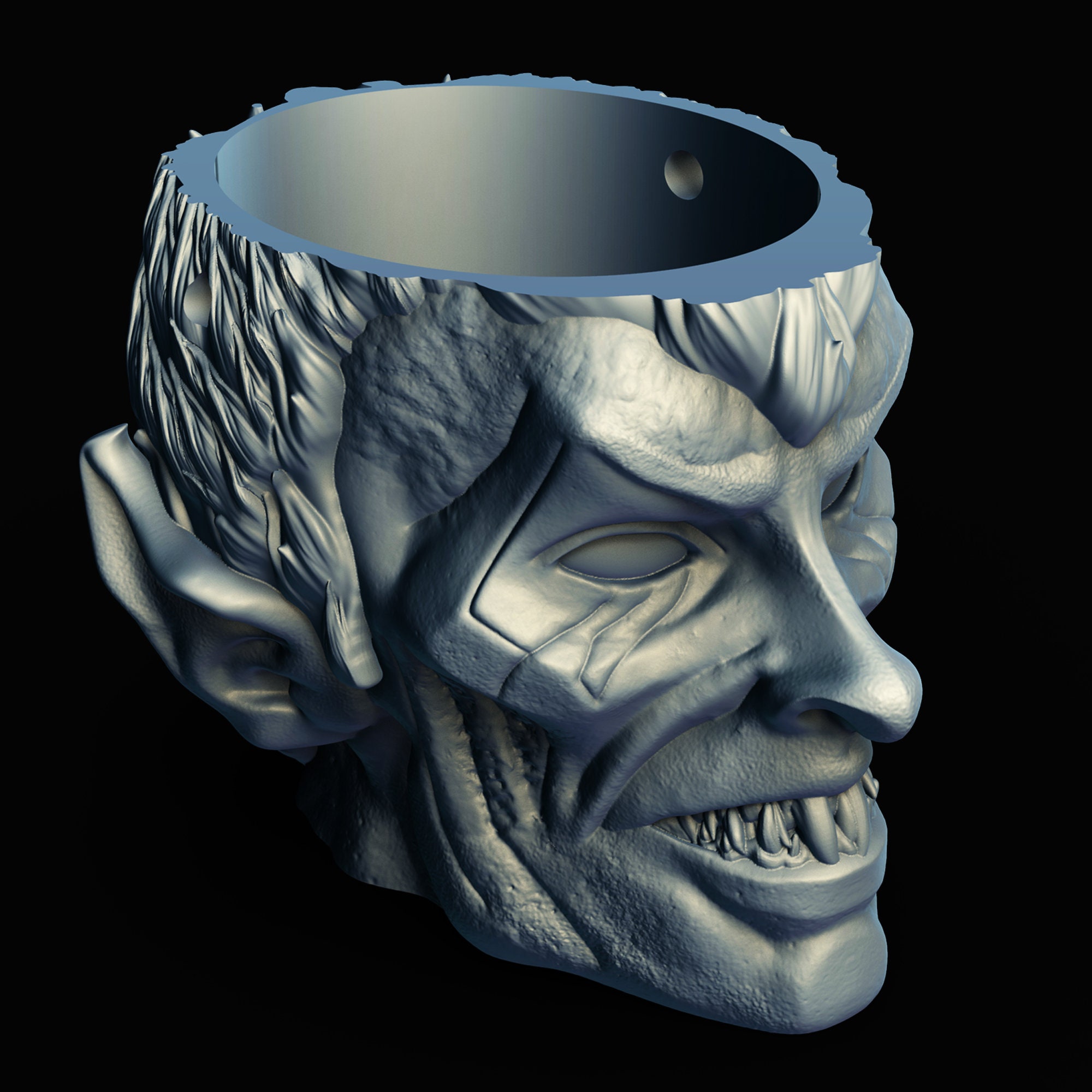Dracula Candy Bucket STL File: Spooky Halloween Planter (3D Printer) - Etsy