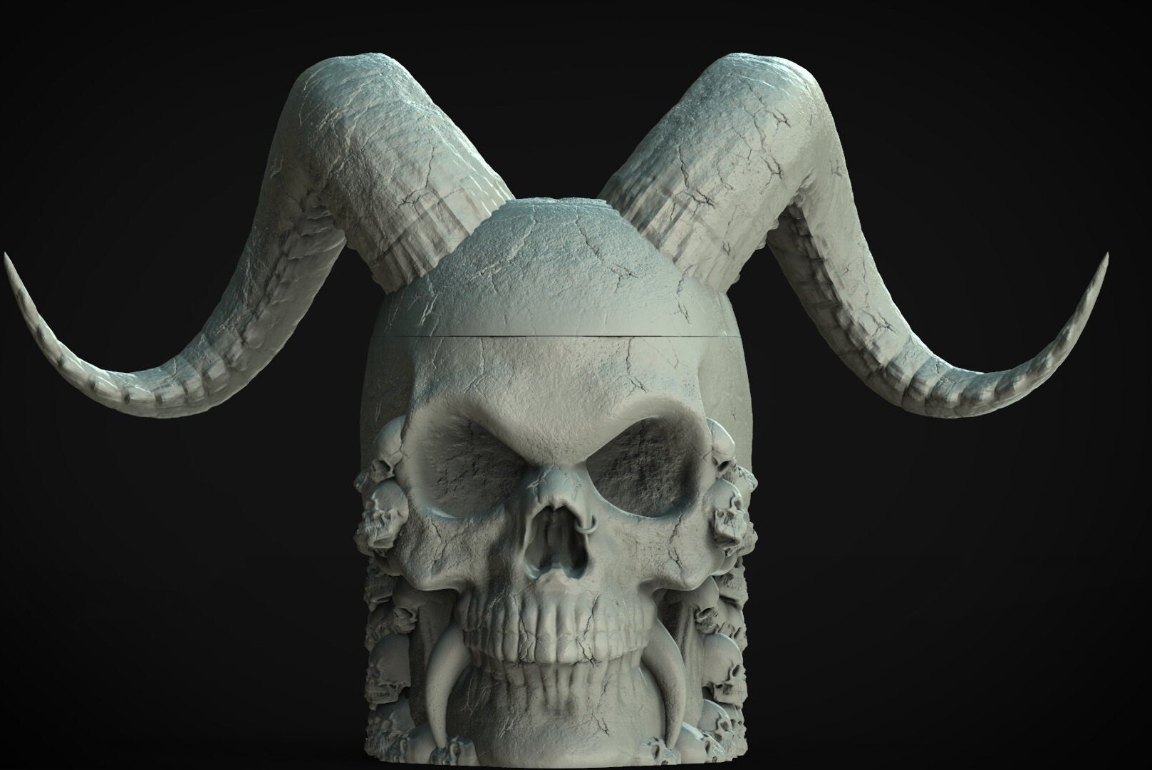 Slayer Demon Skull Jar STL Format 3D Printable Ready File - Etsy