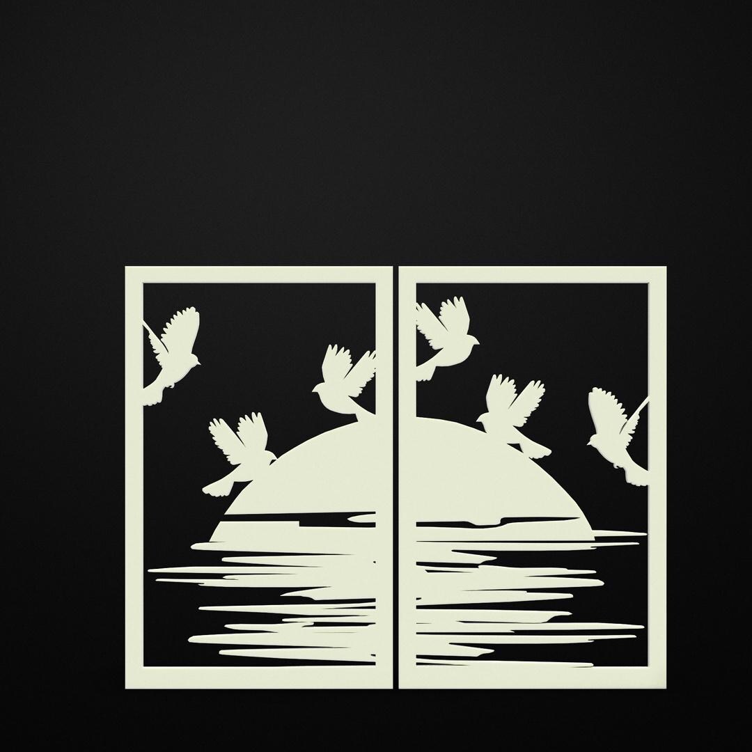 Sunset Wall Art 3D Printable STL File - Etsy
