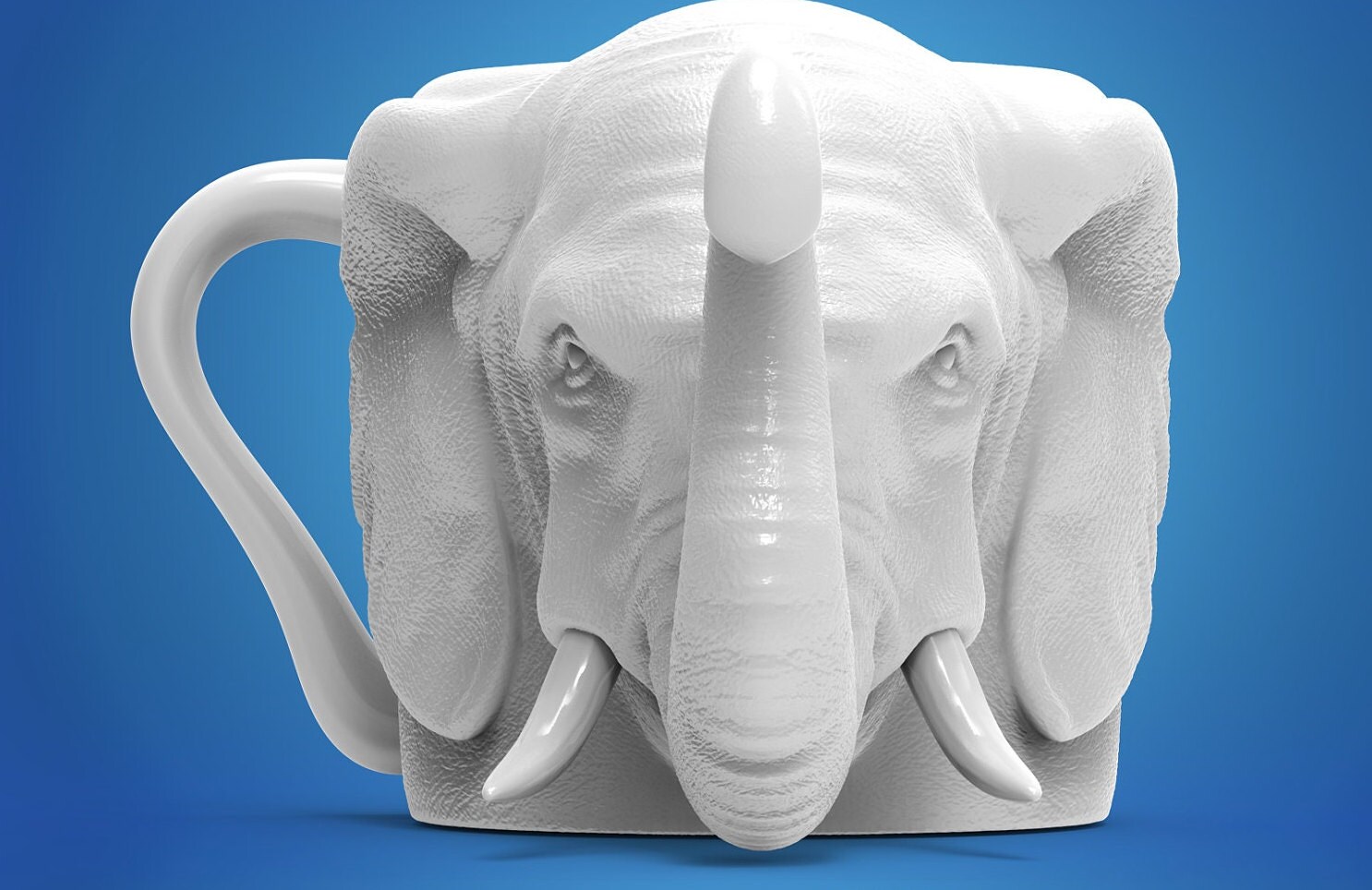 Elephant Head Mug - STL Format 3D Printable Ready File - Etsy