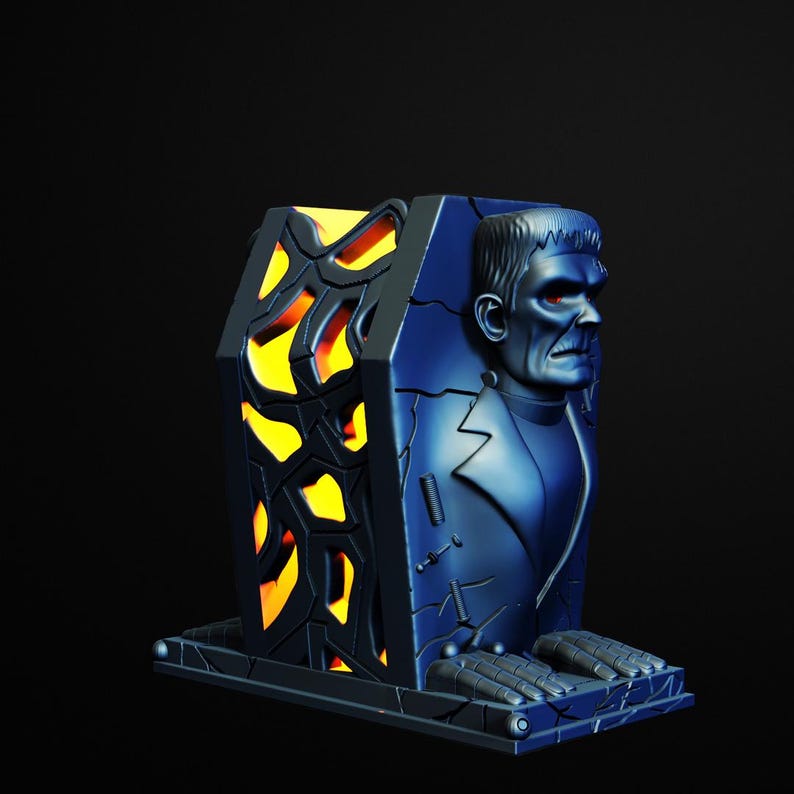 Frankenstein Coffin Lamp 3D Printable STL File - Etsy