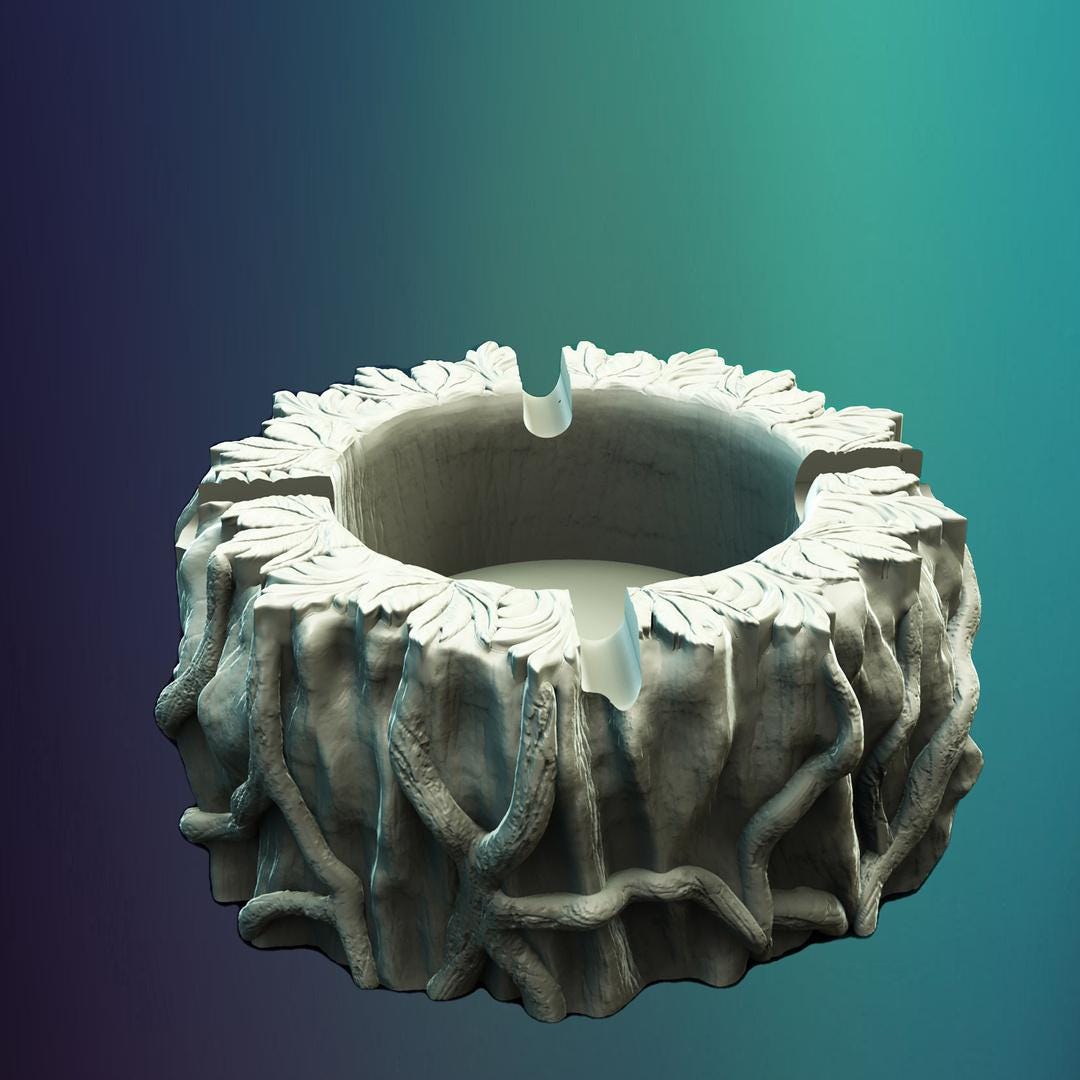 Tree Ashtray 3D Printable STL File - Etsy