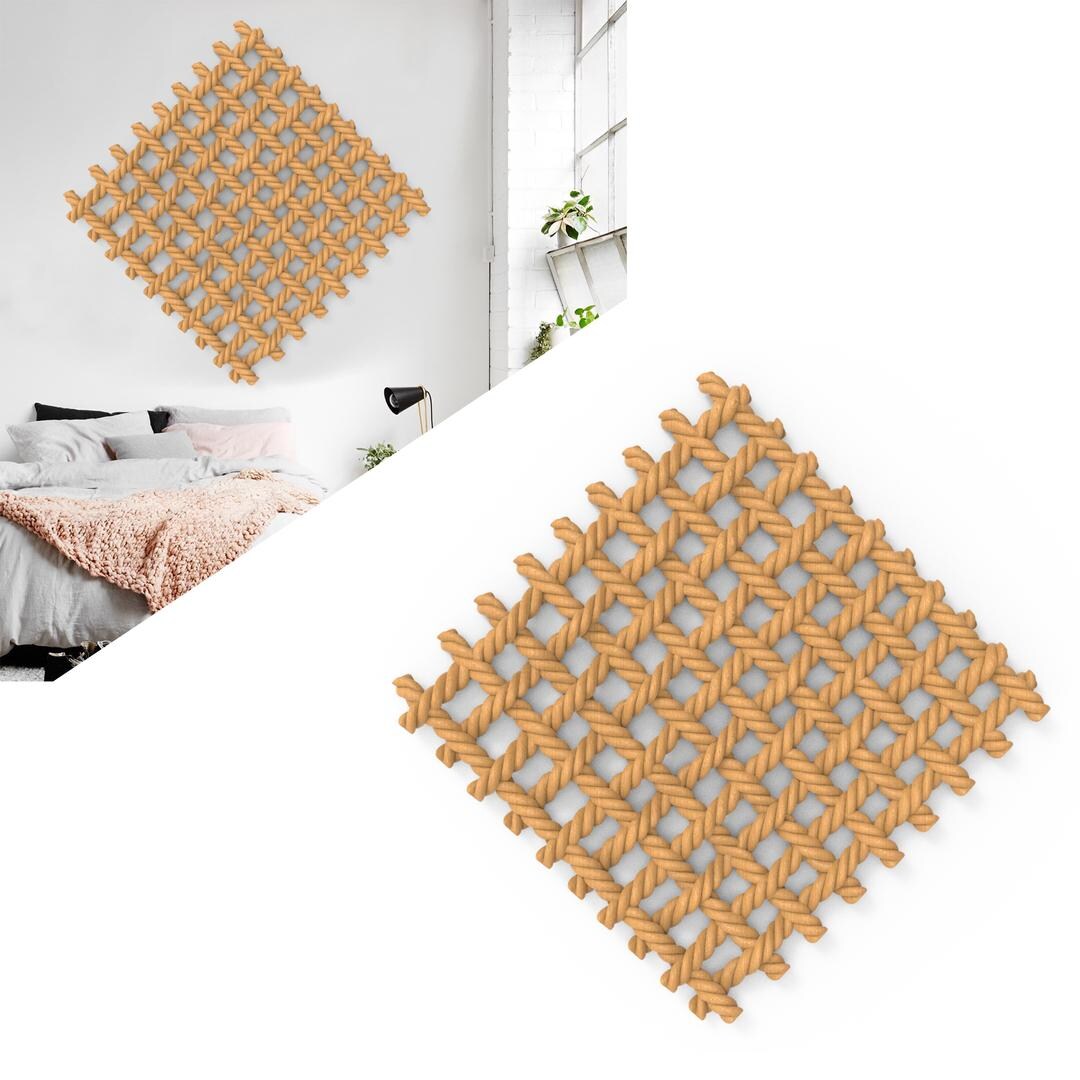 Ropes Net Wall Art 3D Printable STL File - Etsy