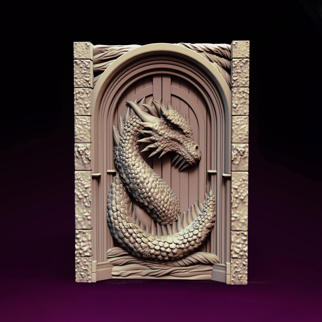 Dragon Book Nook: Mystic Realms Fantasy Warden - 3D Printable STL File ...