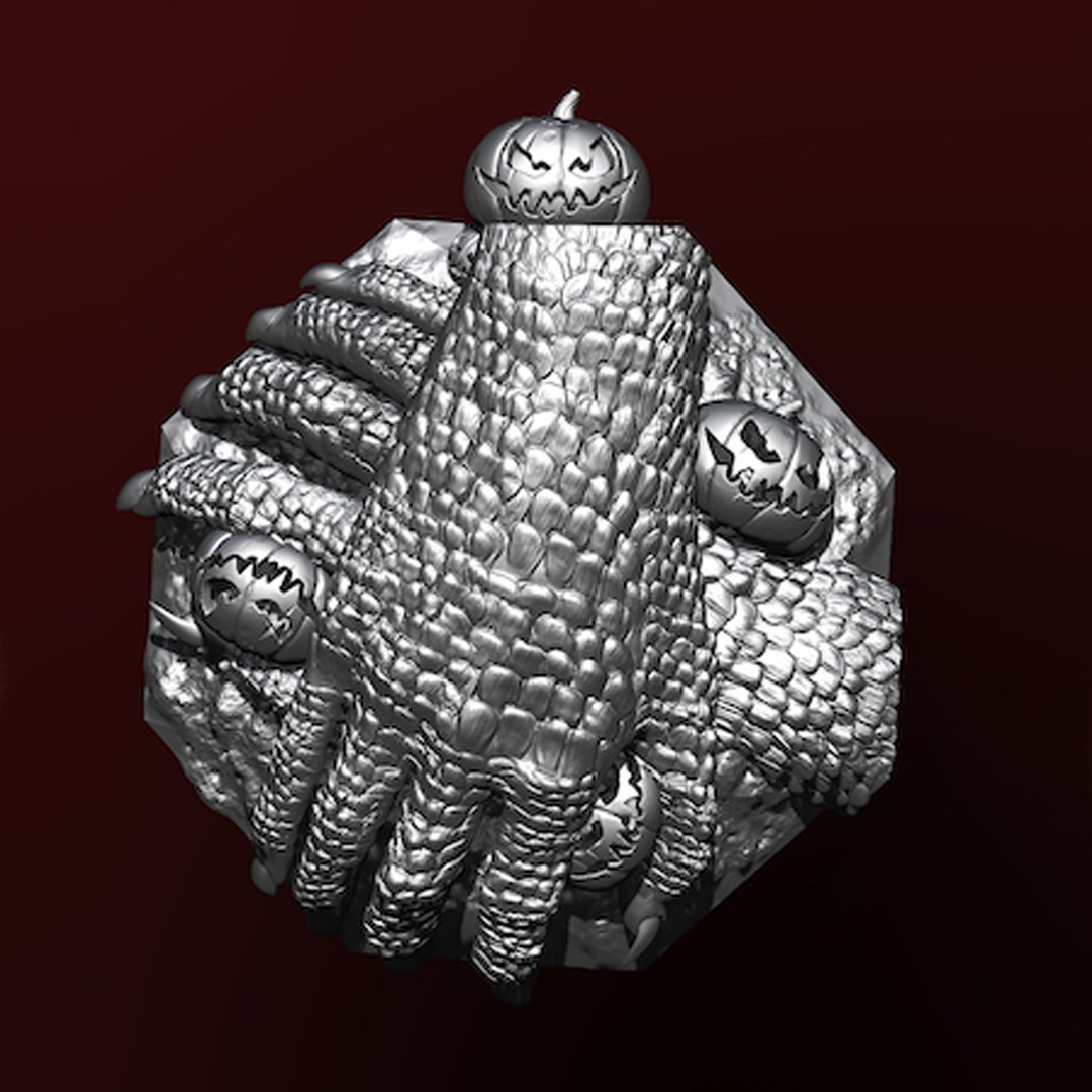 Spooky Horror Halloween Cursed Pumpkin Pendant Jewelry 3D Printer STL ...