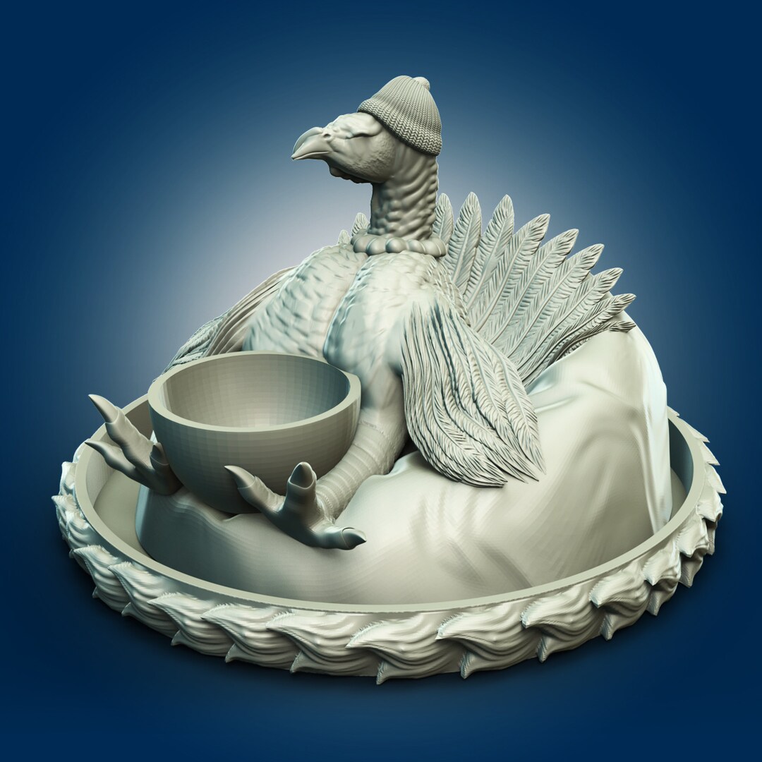 Sleeping Turkey Animal Planter - 3D Printable Ready STL File for 3D ...