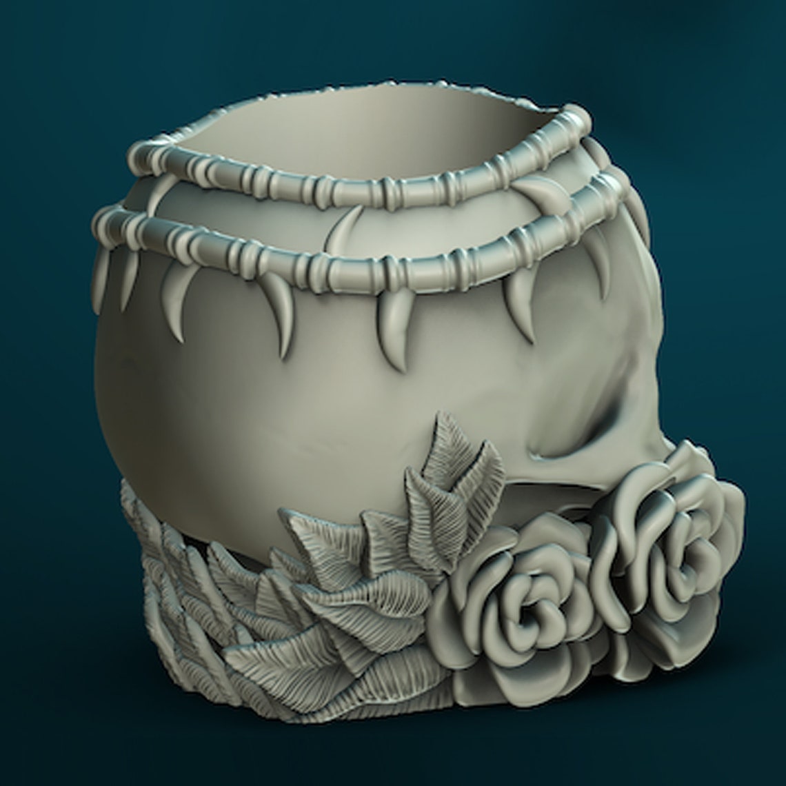 Tango Skull Planter - STL Format 3D Printable Ready File - Etsy