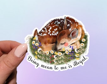 Being Mean to Me is Illegal Iron-on Embroidered Patch - Etsy