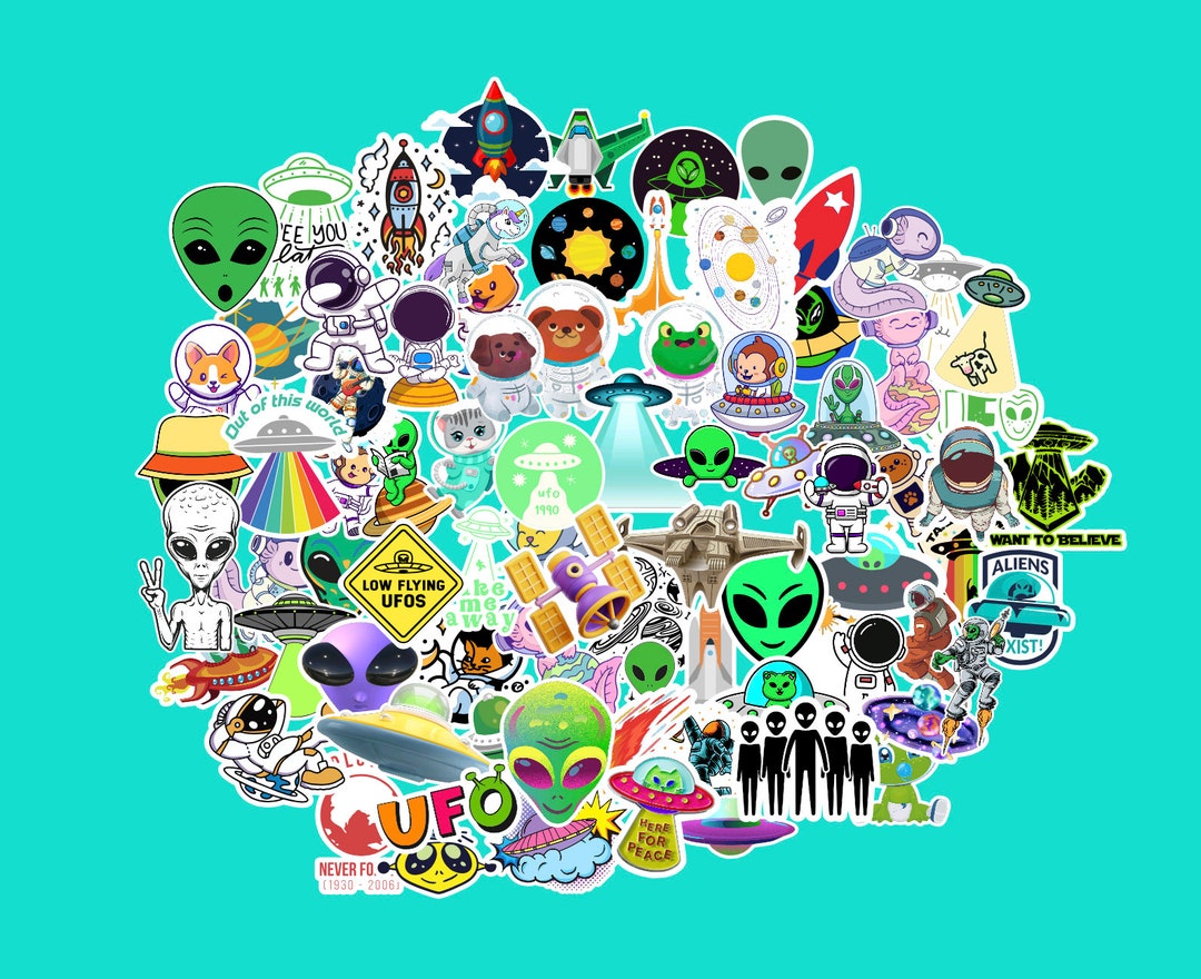 Alien Stickers | UFO Stickers | Supernatural Intergalactic Stickers ...
