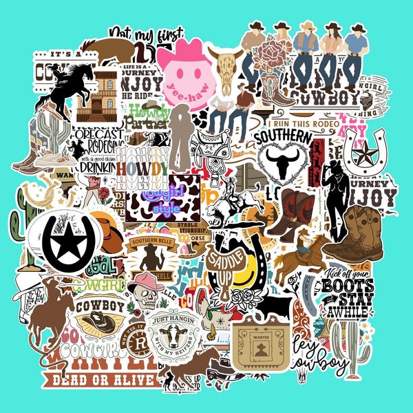 Western Stickers - Etsy
