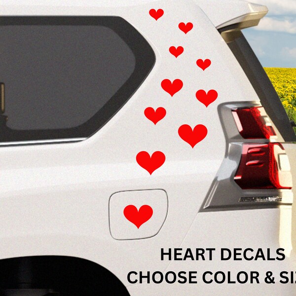 Heart Car Decal - Etsy