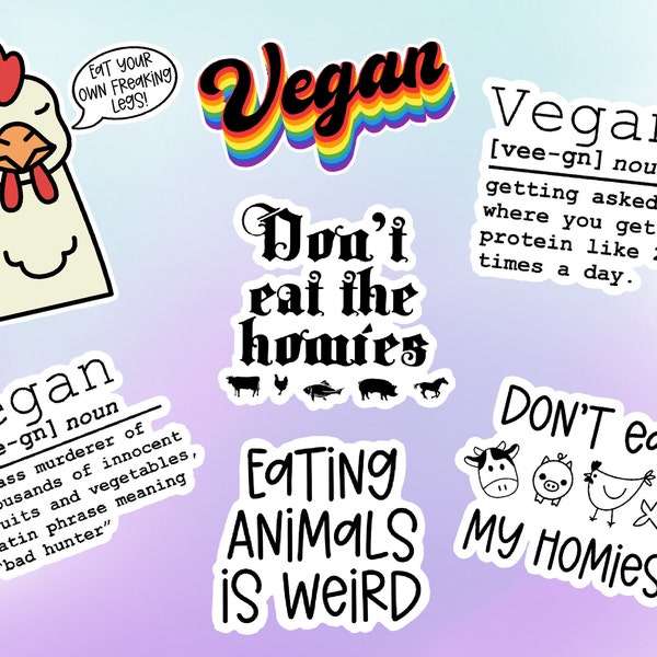 Vegan Sticker - Etsy