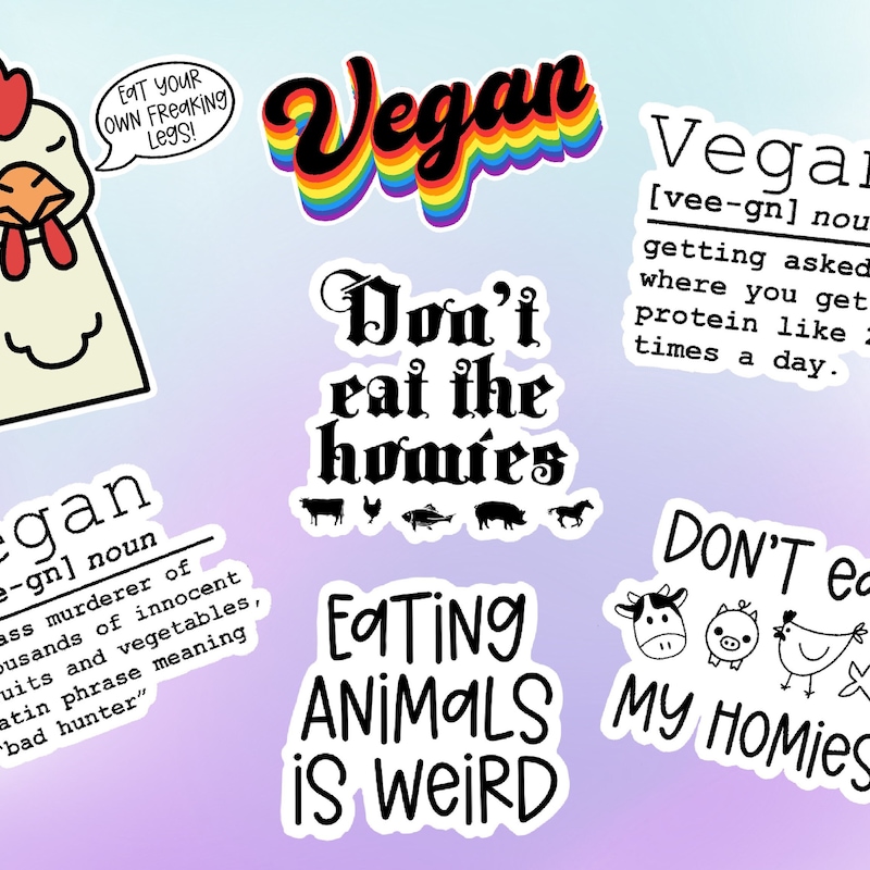 Vegan Sticker - Etsy