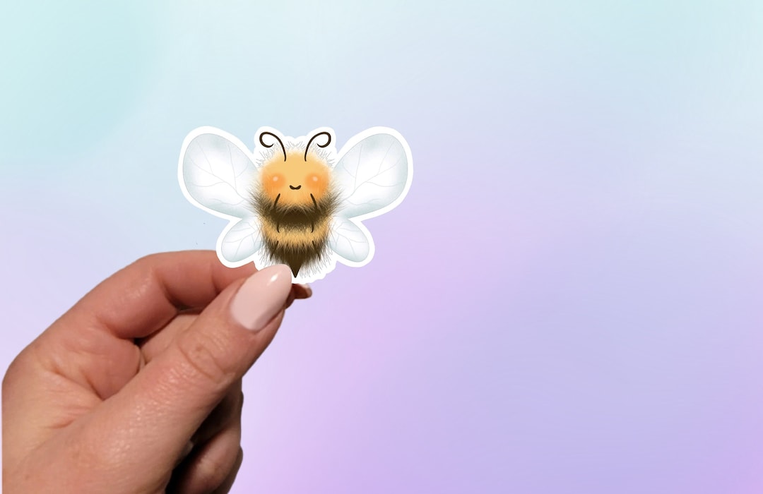 Baby Bumble Bee Sticker | Bumble Bee Sticker | Honey Bee Sticker ...