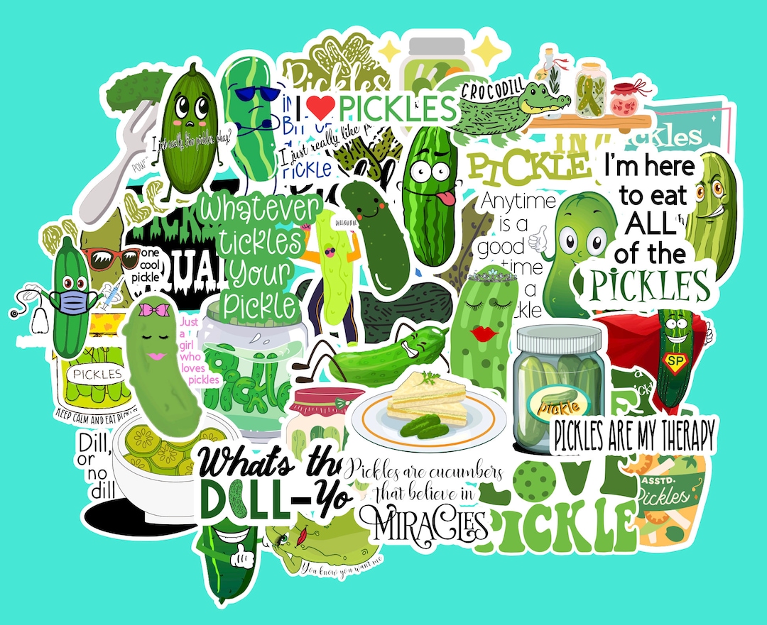 Pickle Sticker Pack | Stickers | Stickers for Laptop | Water Bottle ...