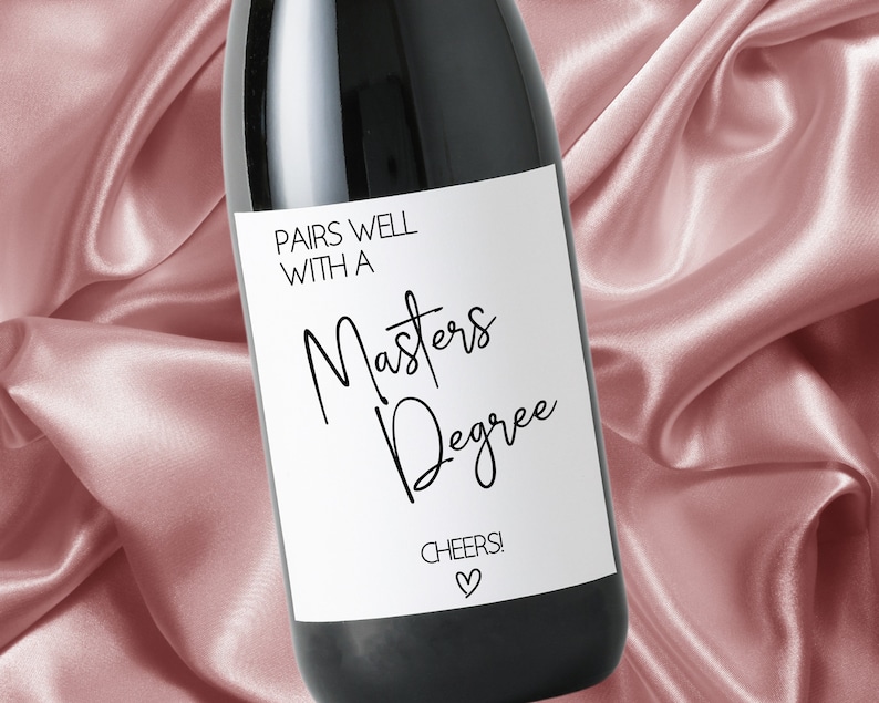 Graduation Wine Bottle Label College Graduation Wine Bottle - Etsy