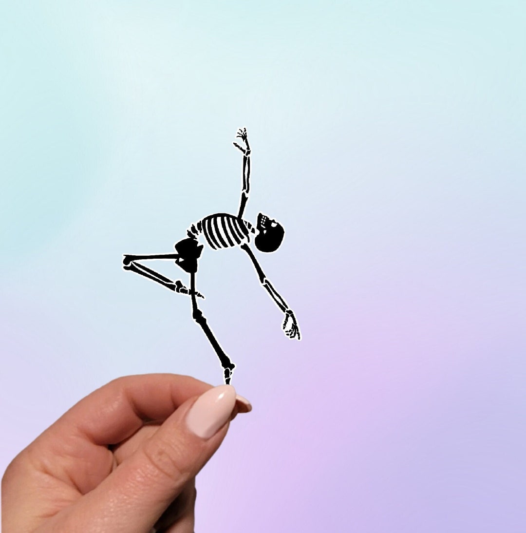 Dancing Skeleton Sticker| Skeleton Sticker | Water Bottle Sticker ...