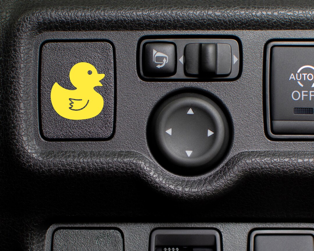 Duck Blank Button Decal for Car | Blank Button Car Sticker | Duck ...