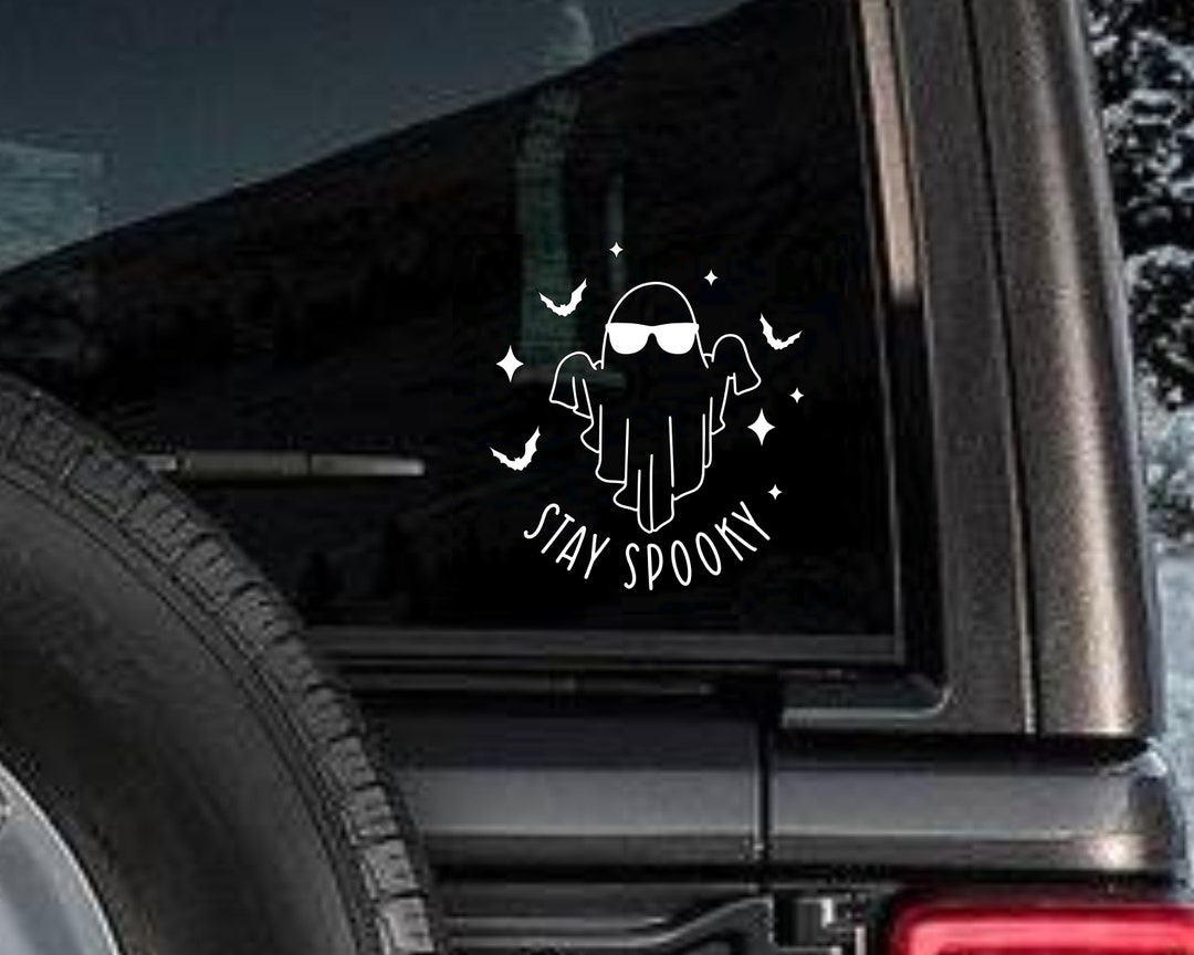 Stay Spooky Decal | Ghost Car Decal | Spooky Car Decal | Goth Car ...