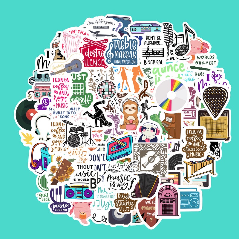Music Sticker - Etsy
