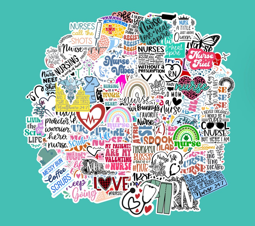 Nurse Life Stickers: Waterproof Vinyl Decals for Laptop, Water Bottle ...