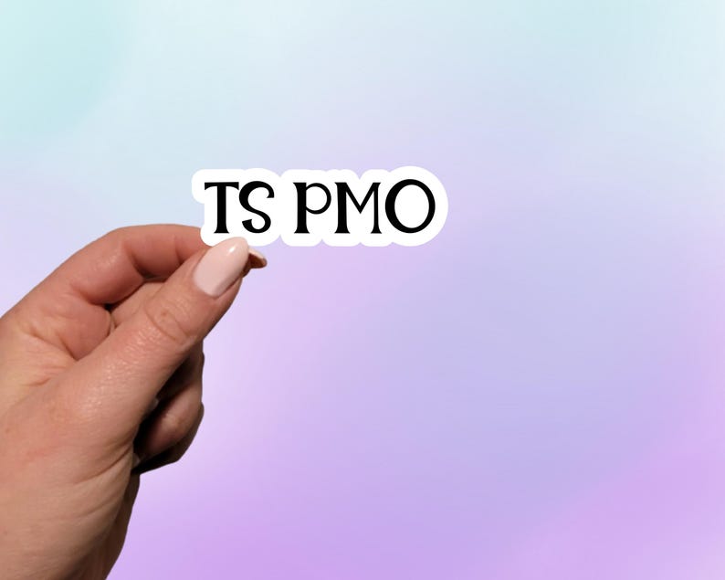 Funny TS PMO Vinyl Sticker: Water Bottle, Laptop Decal - Etsy