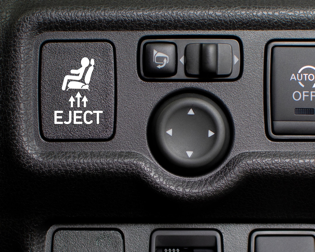 Eject Blank Button Decal for Car | Blank Button Car Sticker | Eject ...