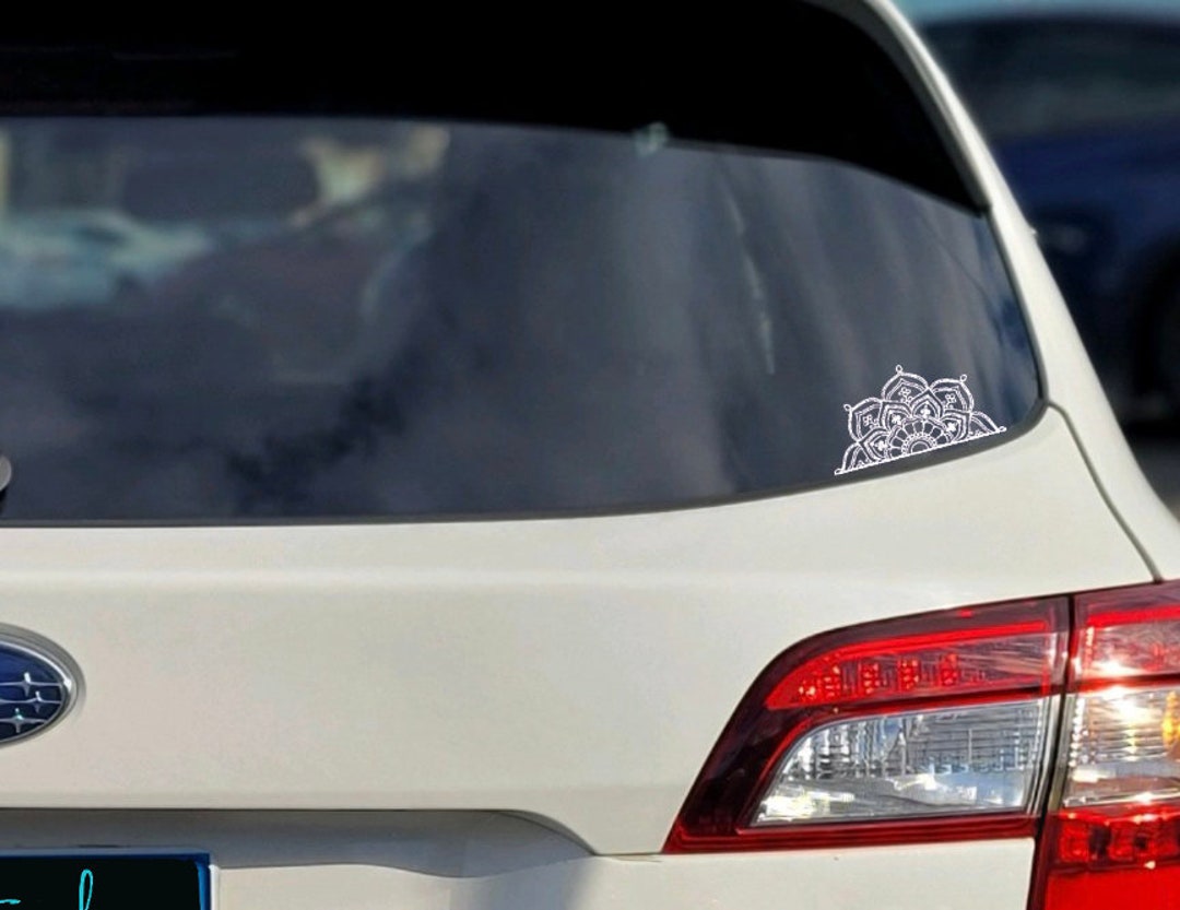 Half Mandala Car Decal | Mandala Car Sticker | Mandala Decal | Mandala ...