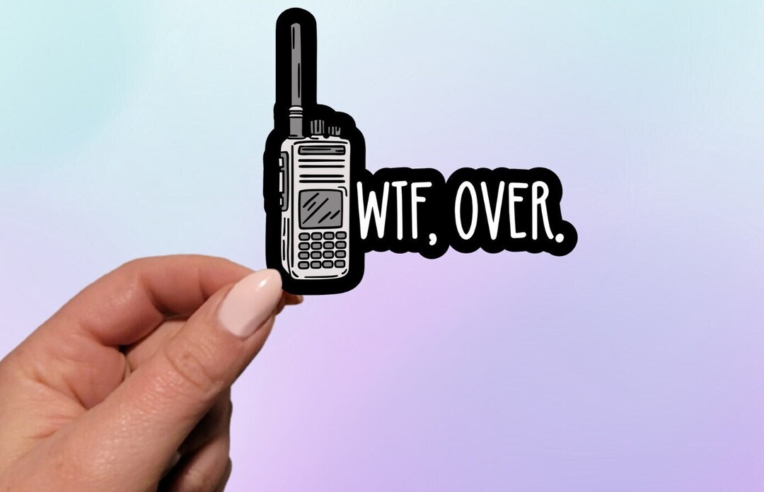 WTF, Over Sticker | Funny Sticker | What the F*ck Sticker | Planner ...