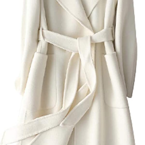 White Wool Coat - Etsy