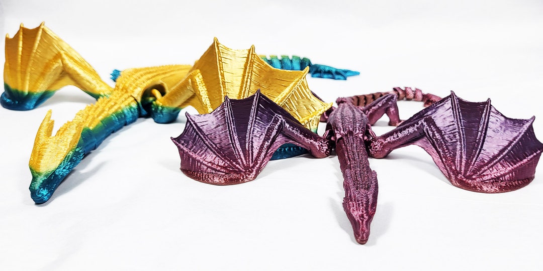 Syrax Flexi Dragon, Articulated Fidget Toy - Etsy