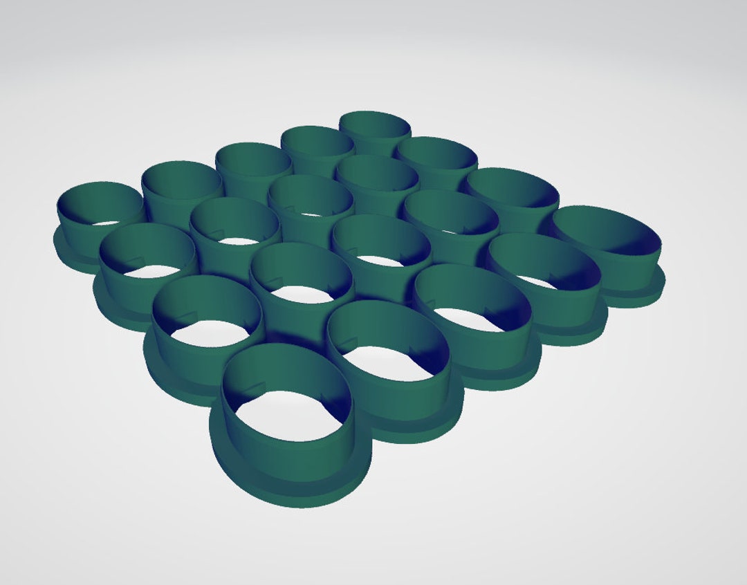 Oval Cracker-cookie Multi Cutter | Cuts 20 Oval Cookies at Once - Etsy