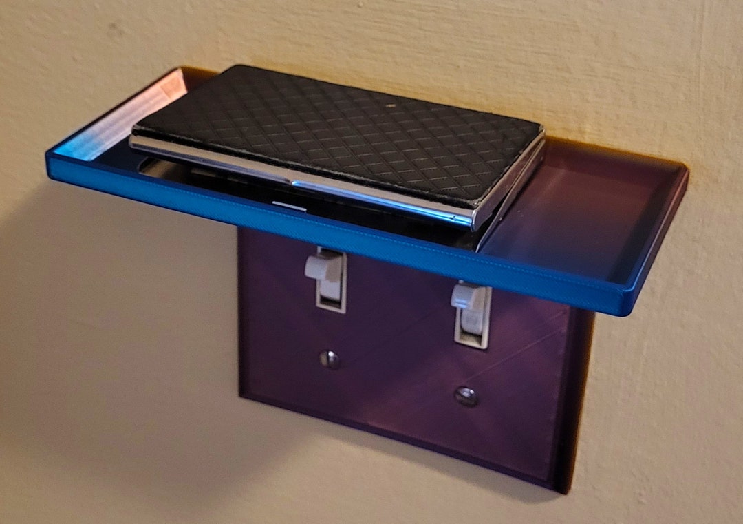 Double Gang Light Switch Cover With Built-in Key and Wallet Shelf - Etsy