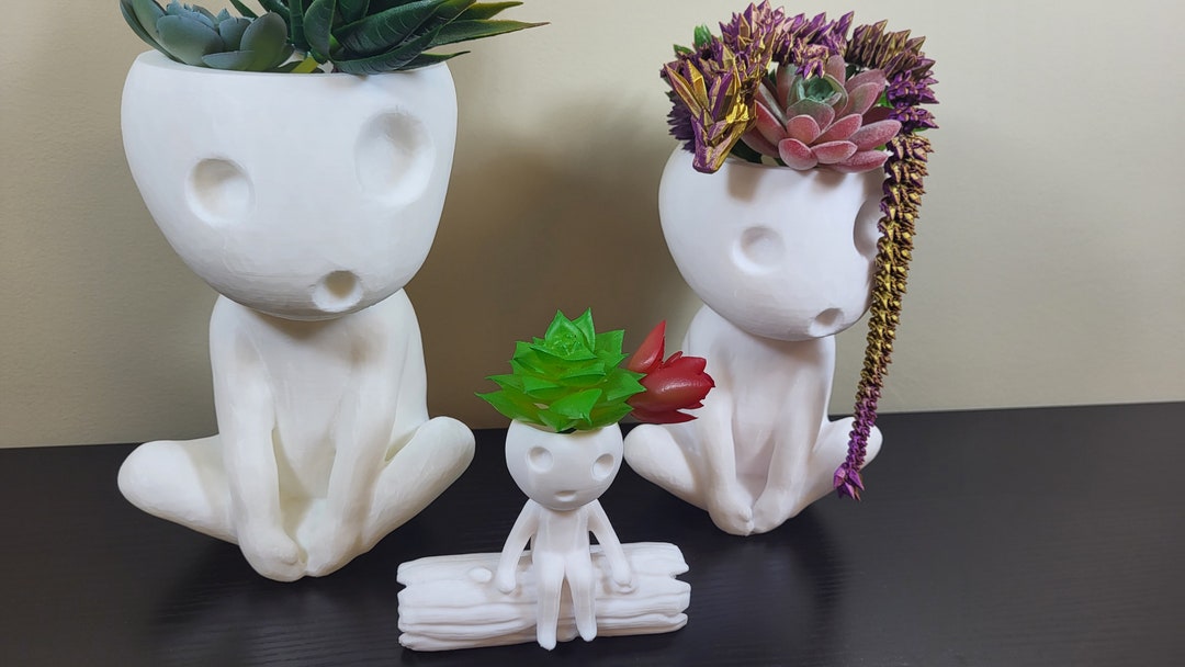 Japanese Kodama Mini Planter Kodama Sitting on Tree - Etsy