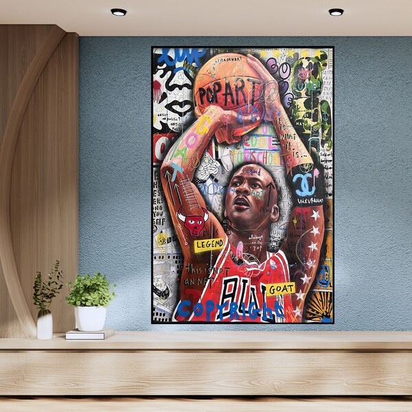 Michael Jordan Oil Painting - Etsy