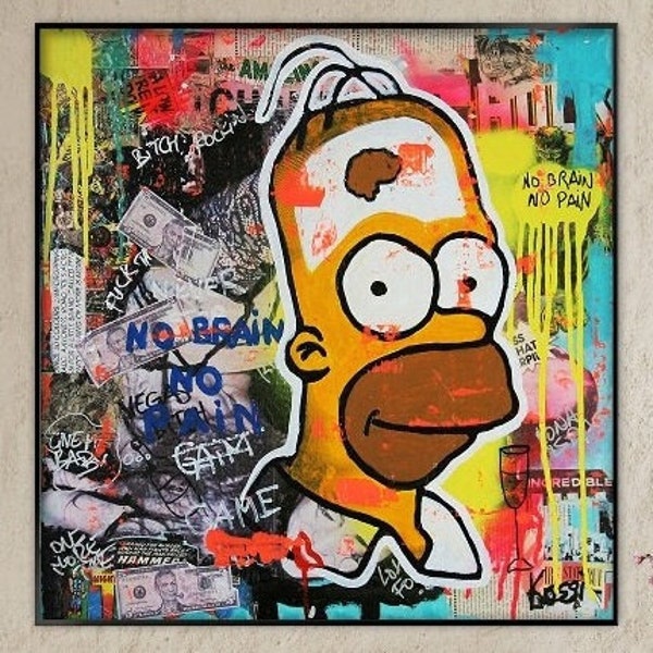 The Simpsons Painting - Etsy