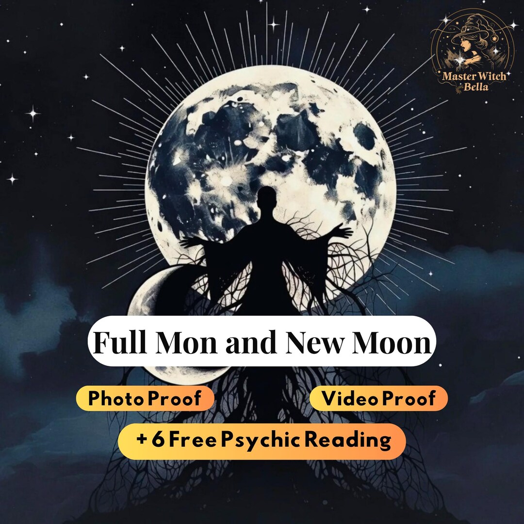 Lunar Cycle Spell Bundle, Full Moon, New Moon, Psychic Reading (photo ...