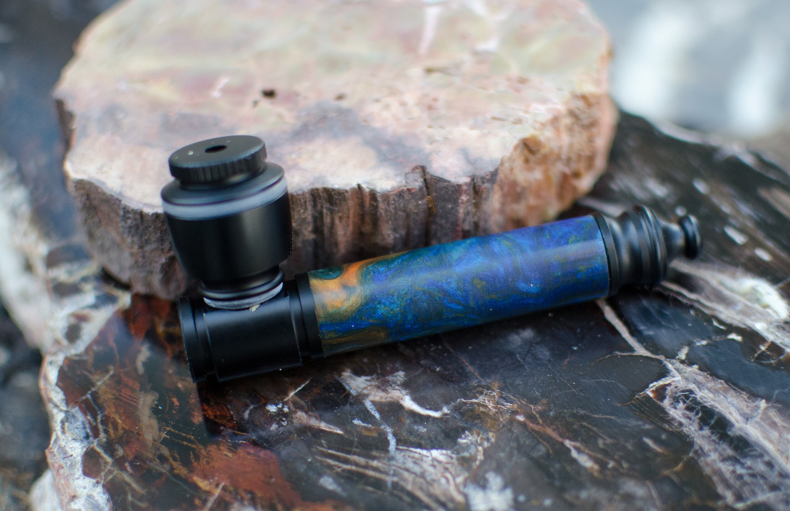 Bigleaf Burl & Resin Pipe Hand Turned for Tobacco Use - Etsy