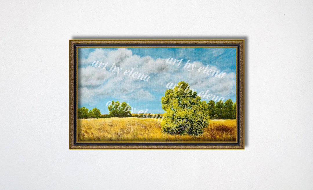Printable Painting of Prairie | Digital Art Print Download | Home Decor ...