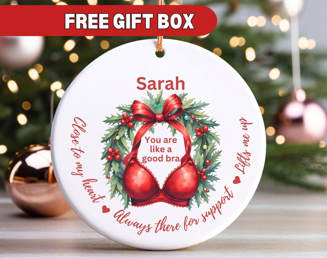 Funny Best Friend Gift, A Good Friend is Like A Good Bra Personalized ...