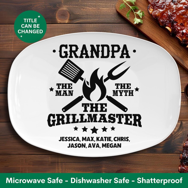 Grill Plate Father's Day - Etsy