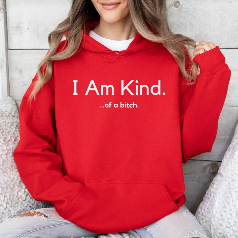 I Am Kind of A Bitch Hoodie, Sarcastic Hoodie, Funny Hoodie Sweater ...