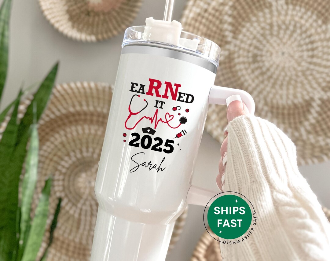 Nurse Tumbler, Future Nurse Graduation Earned It Personalized New Nurse ...