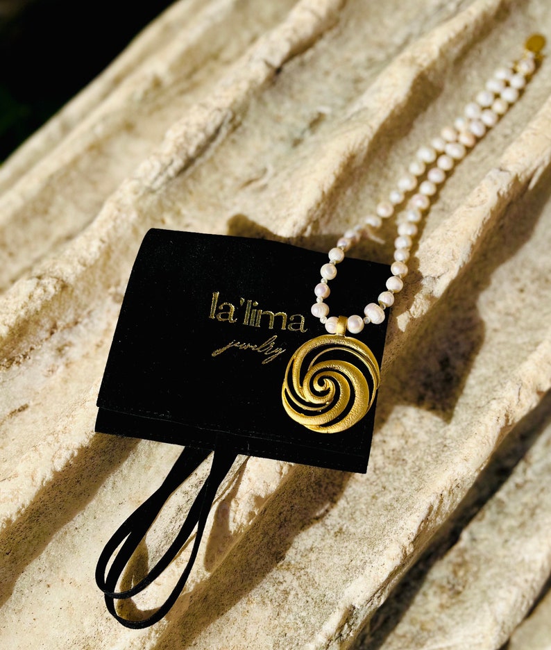 Freshwater Pearls Life Cycle Necklace 24 K Gold Filled - Etsy