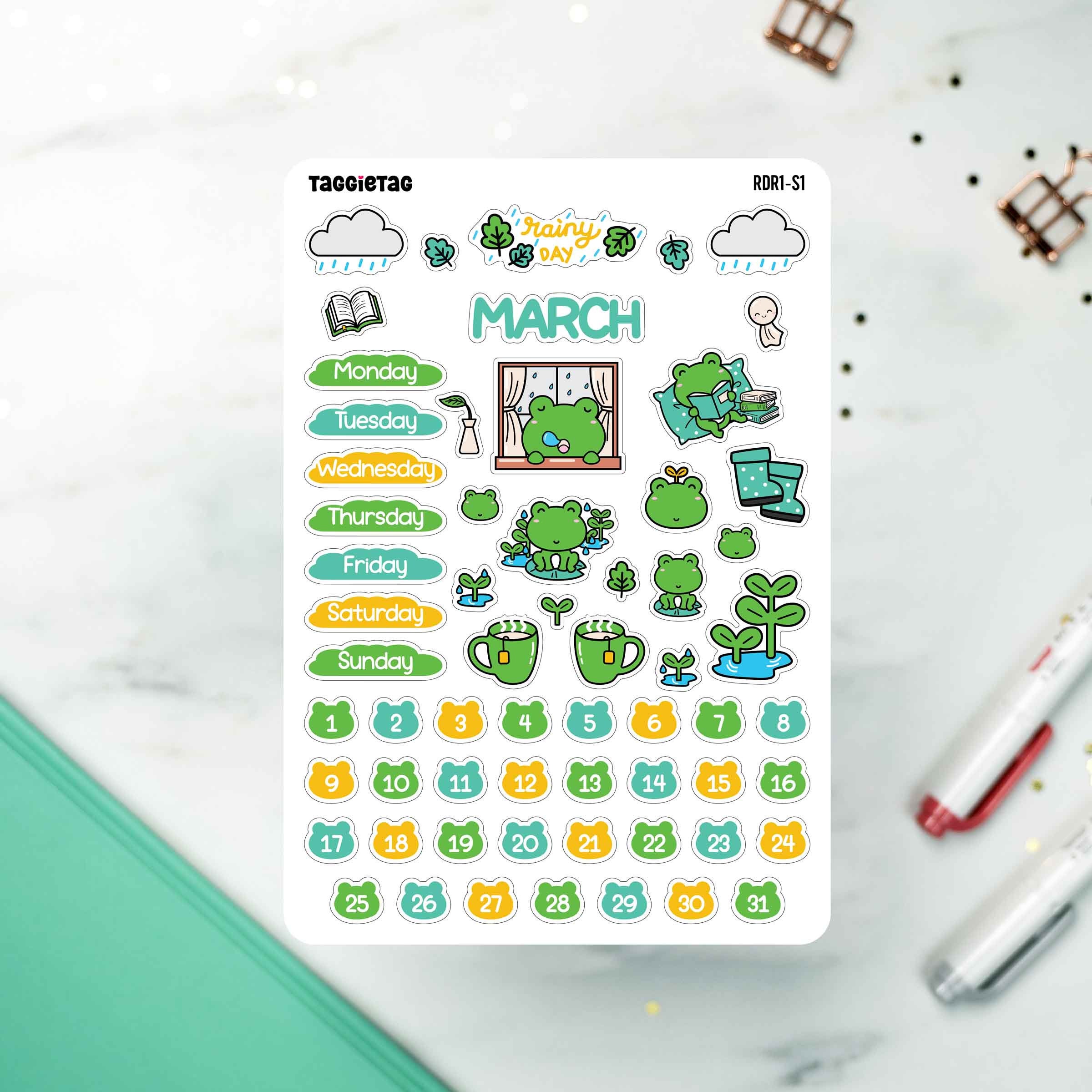 Planner Stickers for Bullet Journal Monthly Kit Stickers Customizable ...