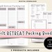 Quilt Retreat Packing Bundle, Quilters Retreat Packing Checklist, Quilt ...