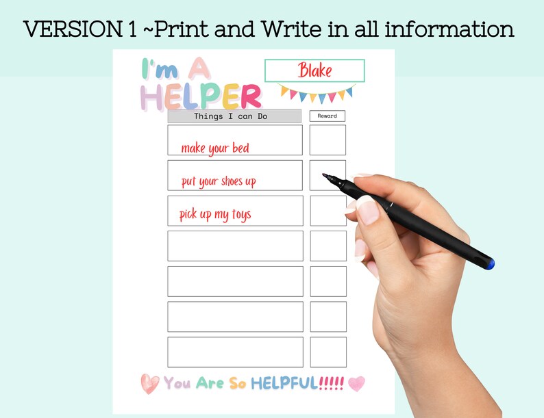 Reward Chart for Kids, Good Behavior Chart, Gentle Parenting, Positive ...