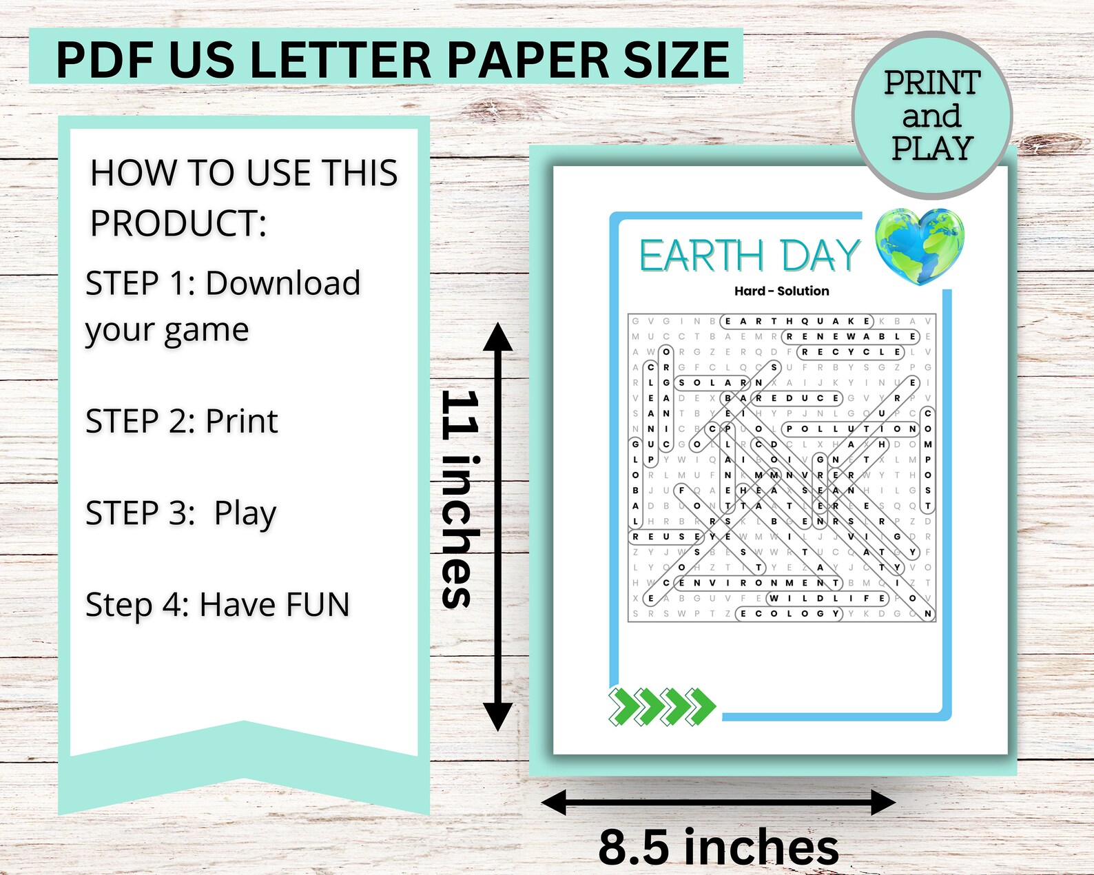 Whats Your Earth Day Name Game, Earth Day Word Search, Earth Day ...